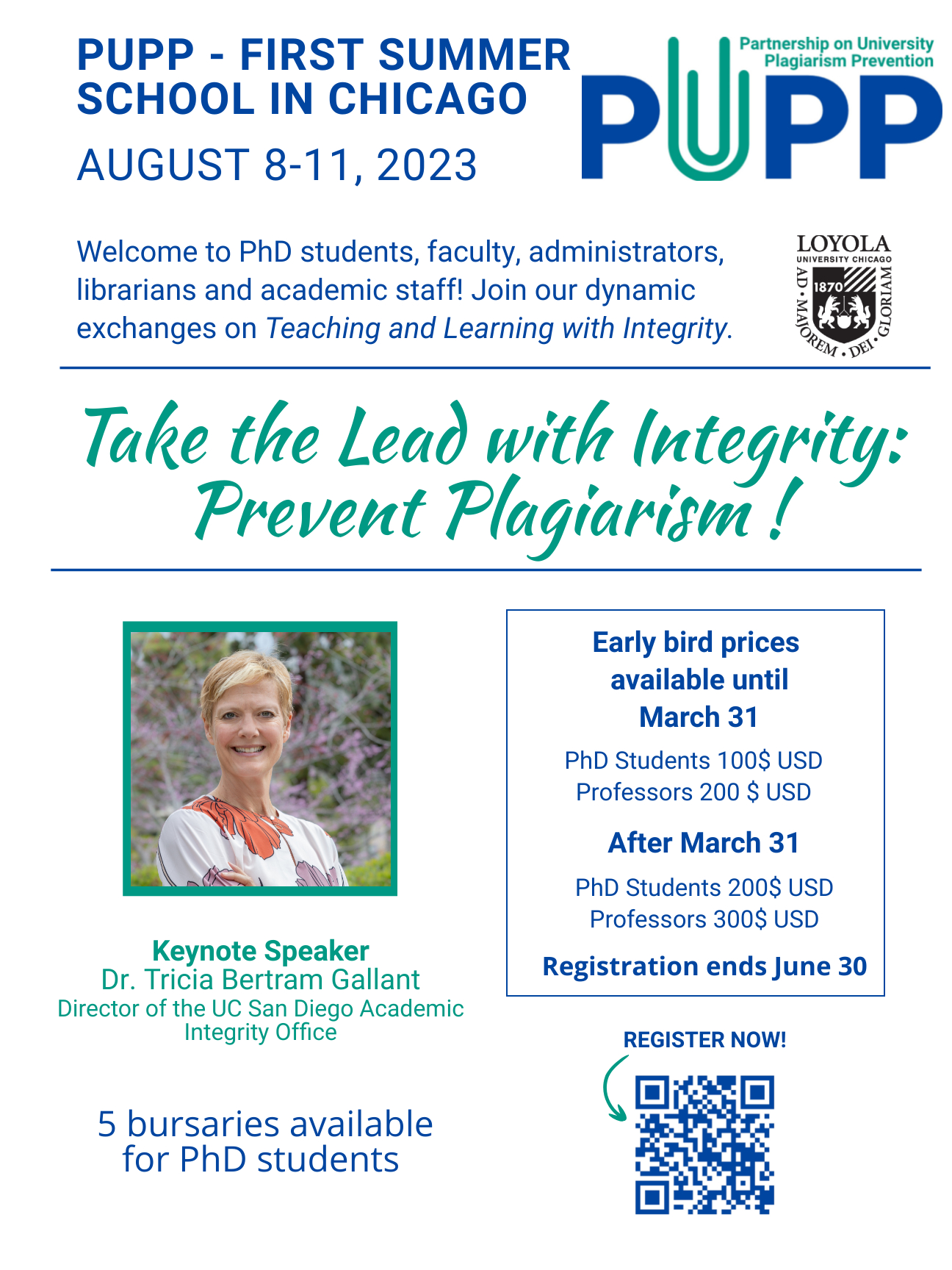 PUPP – First Summer School in Chicago August 2023 – PUPP